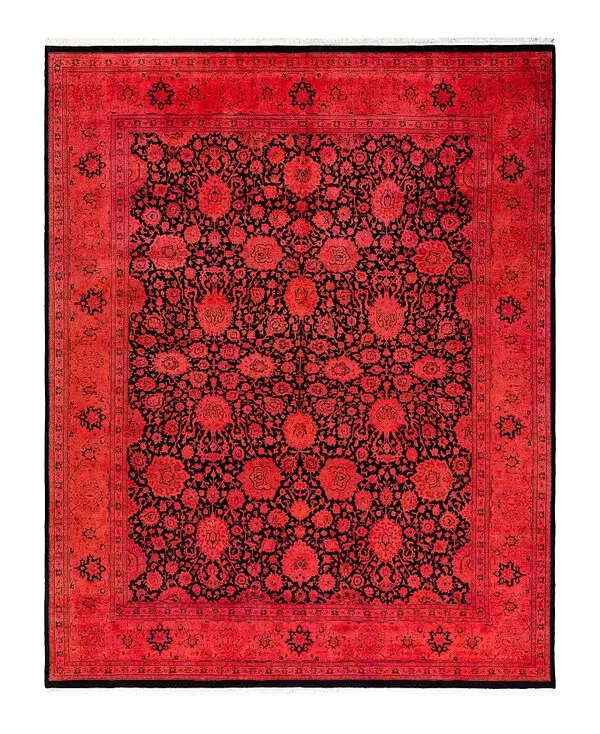 Bloomingdale'S Fine Vibrance M1554 Area Rug, 8'1 X 10'4 - Red