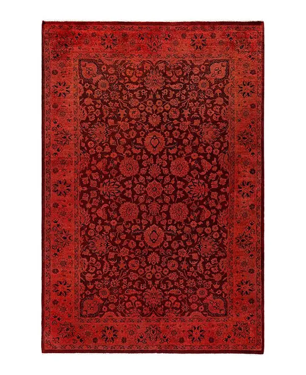 Bloomingdale'S Fine Vibrance M1306 Area Rug, 4'3 X 6'4 - Orange