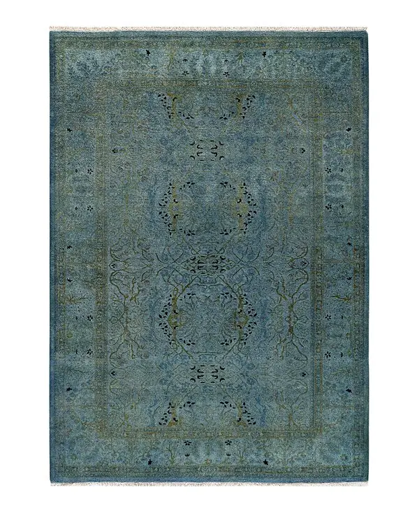 Bloomingdale'S Fine Vibrance M1589 Round Area Rug, 4'3 X 6 - Gray
