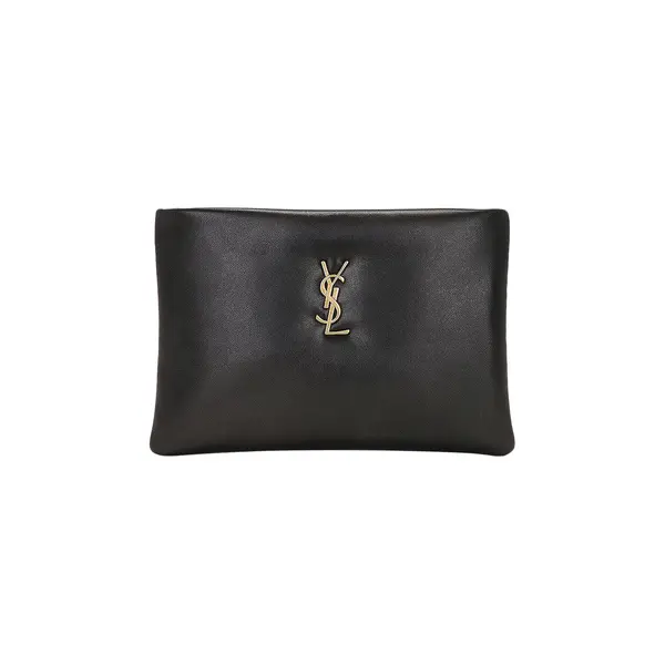 Saint Laurent Small Calypso Pillow Pouch - Black