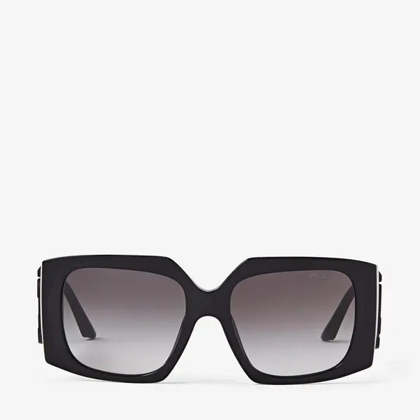 JIMMY CHOO Ariana Square Frame Sunglasses - Gradient Grey