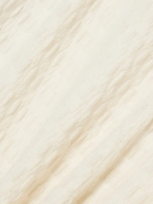 LAUREN MANOOGIAN Smocked Textured Flared Pants