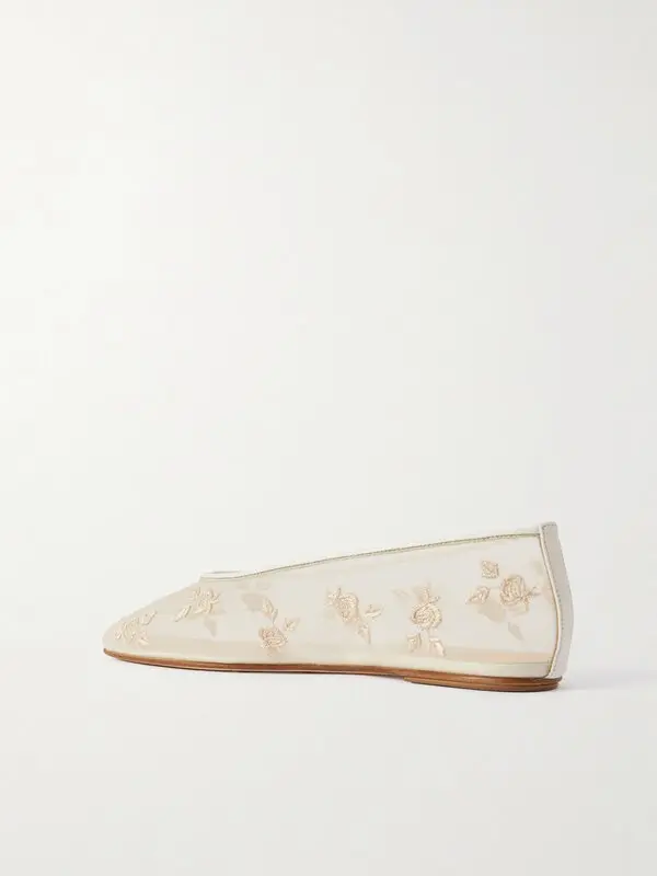 Magda Butrym Embroidered Ballet Flats