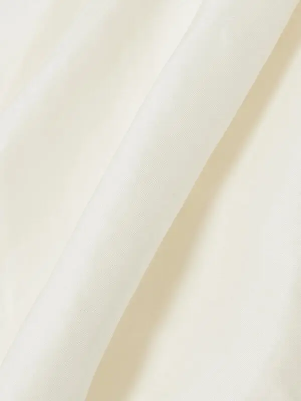 Aje Mimosa Cutout Gathered Linen-blend Midi Dress