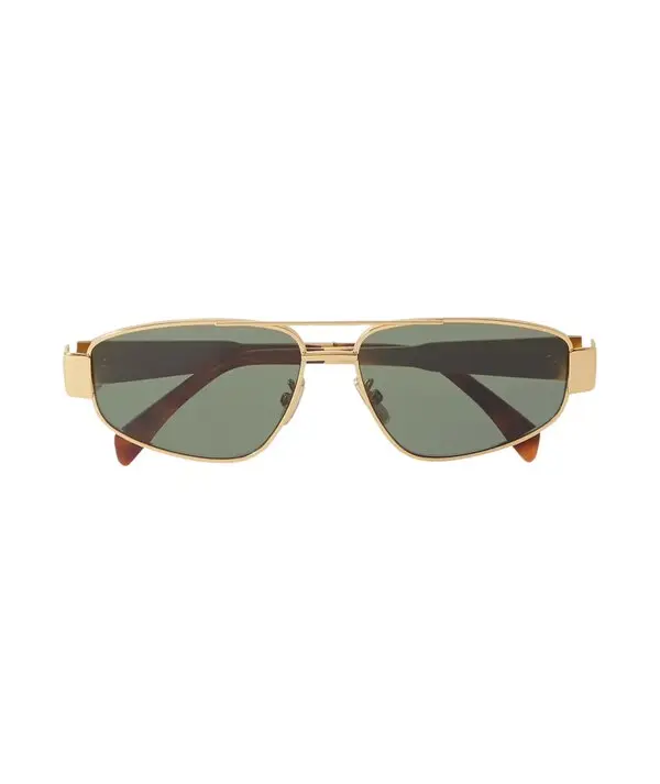 Celine Triomphe Aviator -tone Sunglasses - Gold