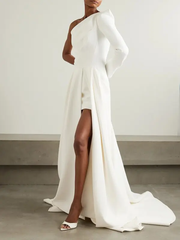 Maticevski Audacity One-sleeve Gown