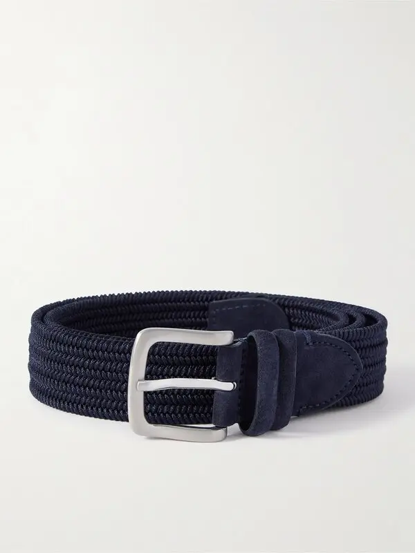 Mr P. 3.5cm Woven Belt - Blue