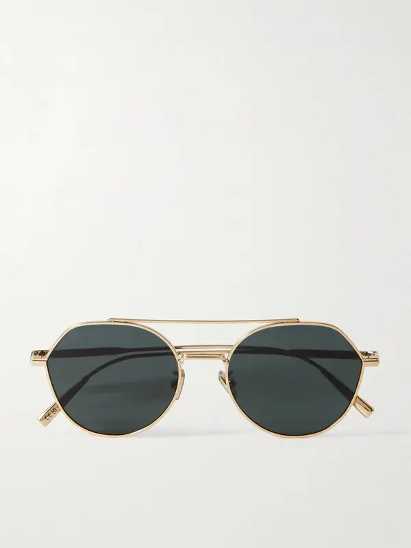 Dior Diorblacksuit R6u Aviator-style Sunglasses - Gold