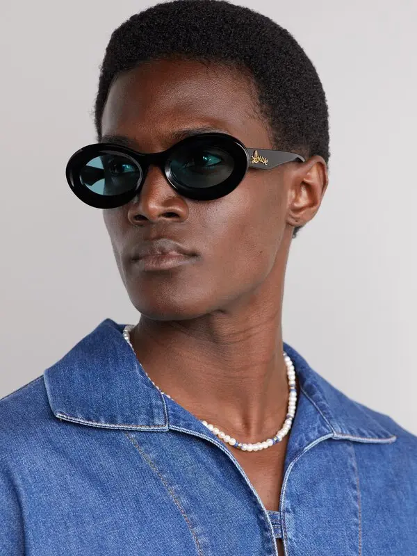 Loewe Paula's Ibiza Oval-frame Acetate Sunglasses