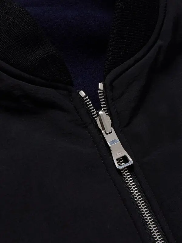 Mr P. Reversible Padded Wool-blend Gilet