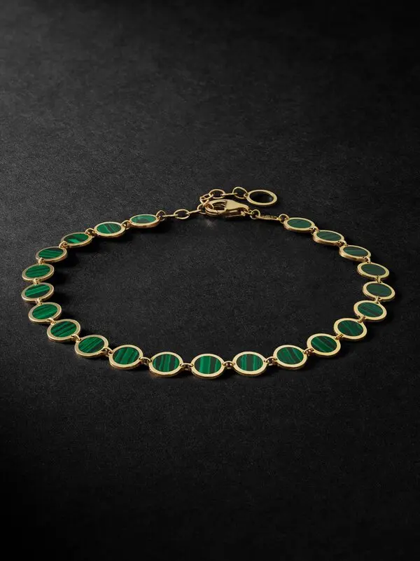 Jia Jia 14-karat Gold And Malachite Bracelet - Green