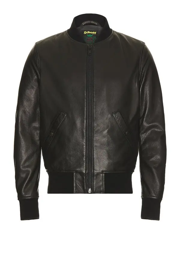 SCHOTT Lightweight Leather Bomber Jacket