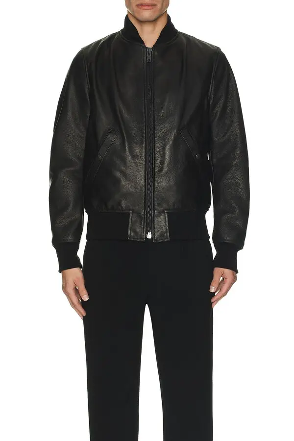 SCHOTT Lightweight Leather Bomber Jacket