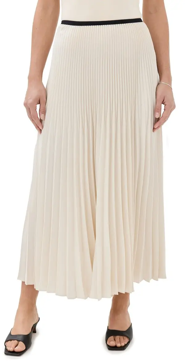 Jenni Kayne Pleated Midi Skirt - Ivory