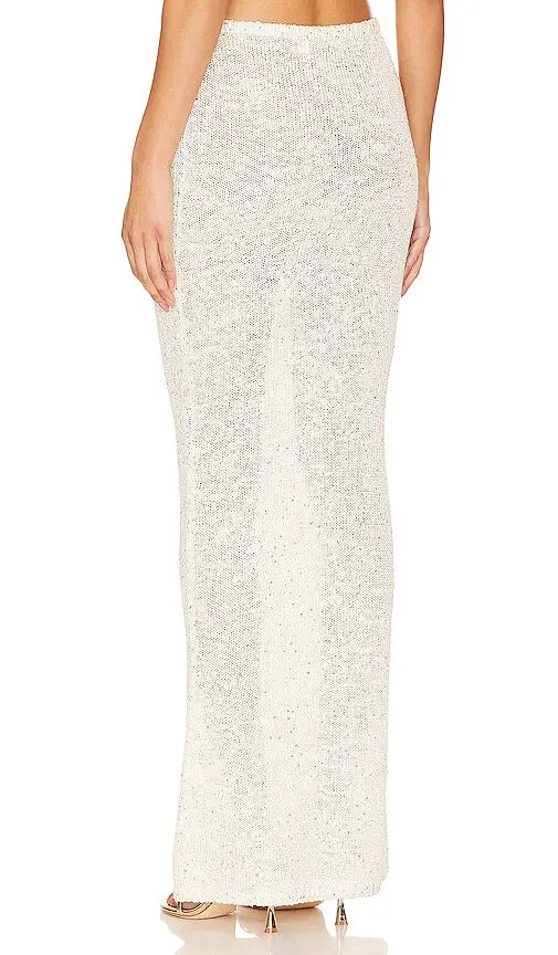 ASTA RESORT Carolina Skirt - Ivory Sequin