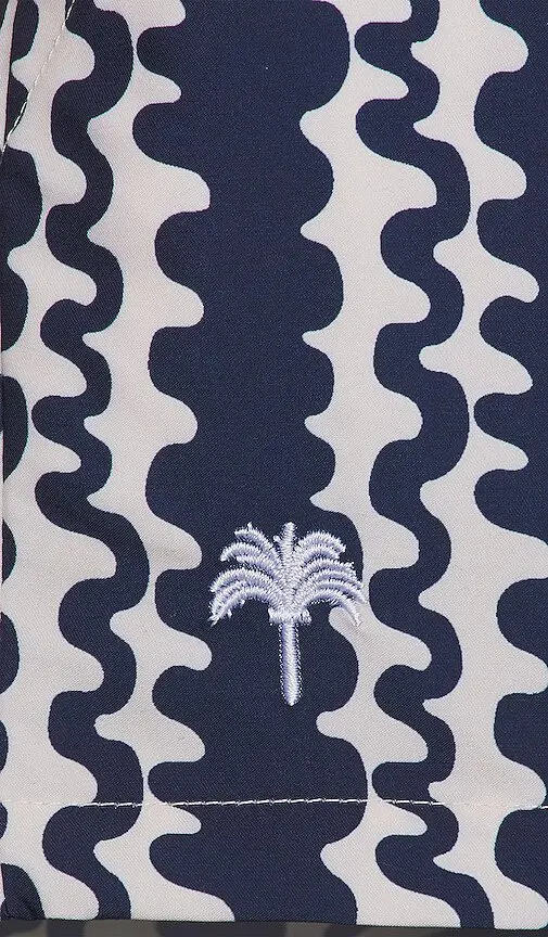 Oas Scribble Board/boxer Short - Blue