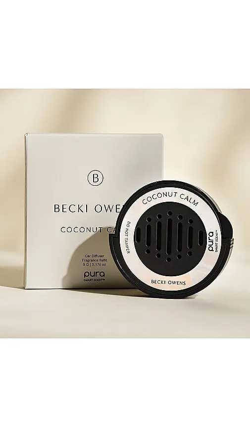 PURA Becki Owens Coconut Calm Car Diffuser In Black