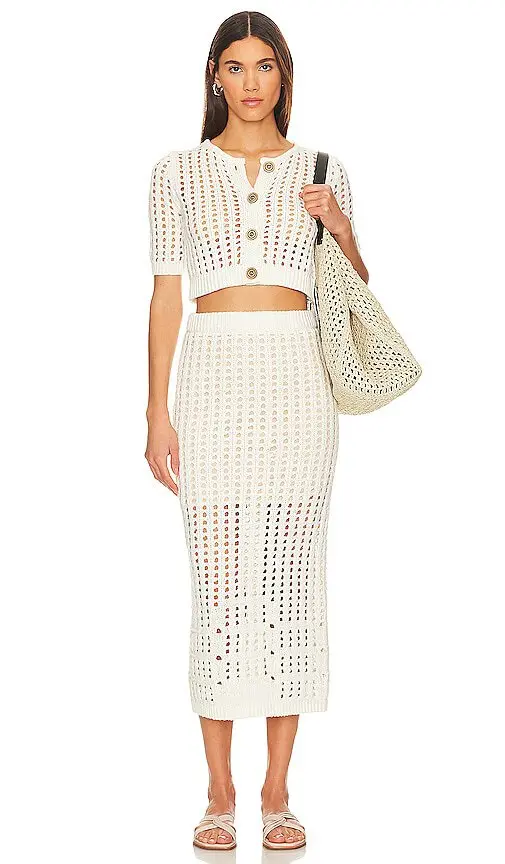 525 America Christina Open Stitch Skirt