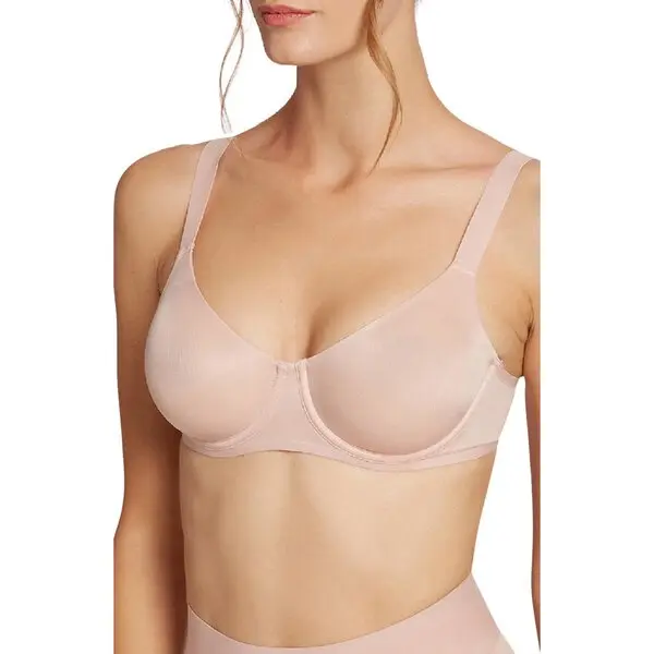 Wolford Sheer Touch Underwire T-shirt Bra - Rose Powder
