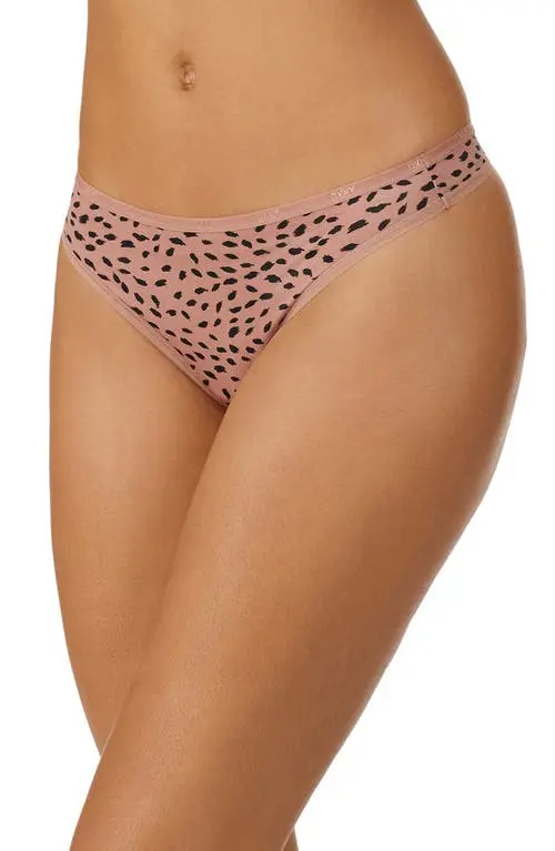 Dkny The Micro Thong - Animal Stroke Print