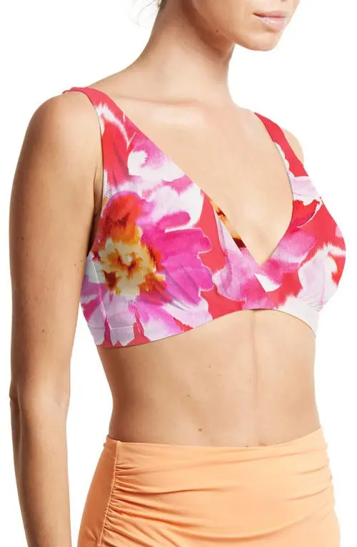 Hanky Panky Wrap Front Bikini Top - Out Of Office Pink