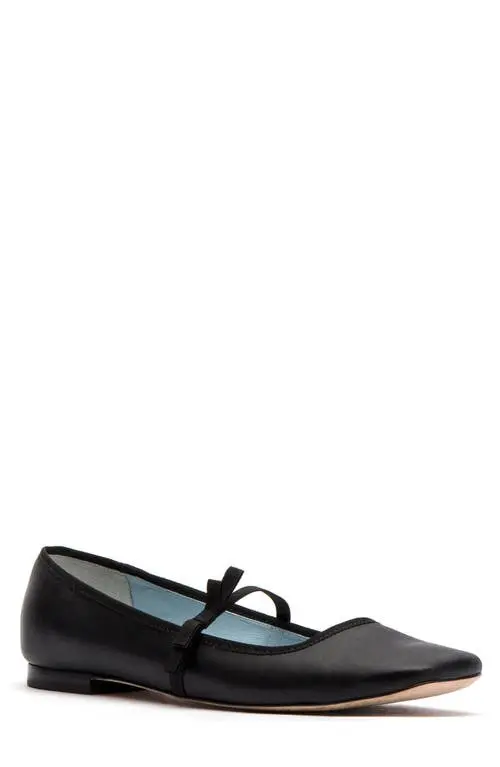 FRANCES VALENTINE Square-toe Mary Jane Flat - Black 2