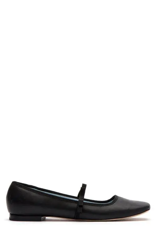 FRANCES VALENTINE Square-toe Mary Jane Flat - Black 2