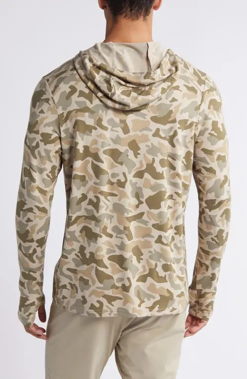 FREE FLY Upf 50+ Hoodie - Barrier Island Camo