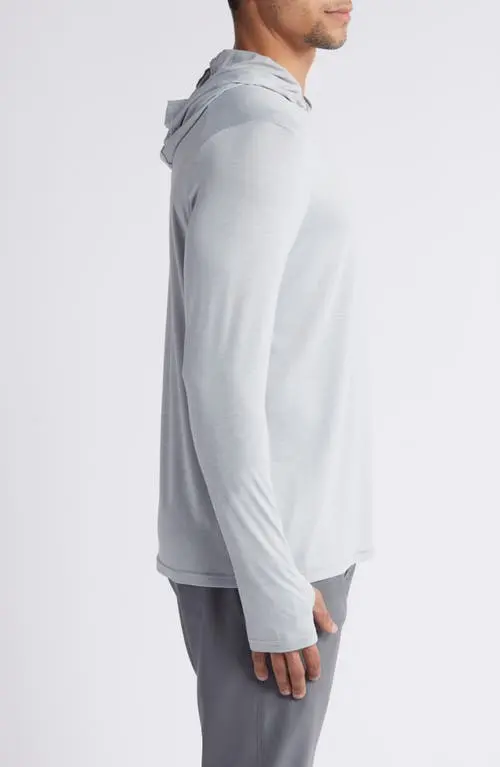 FREE FLY Upf 50+ Hoodie - Heather Aspen Grey