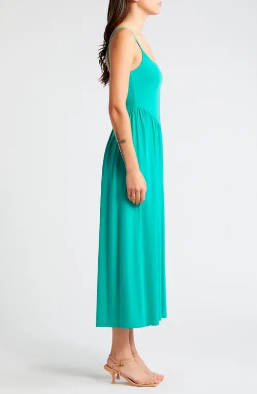 Charles Henry Cami Midi Dress In Green - 55% Off | Editorialist