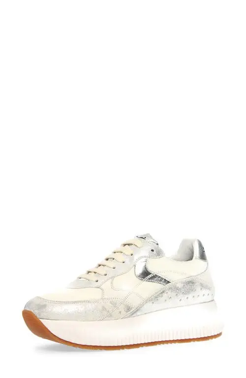 VOILE BLANCHE Lana Fresh Platform Sneakers - Silver White