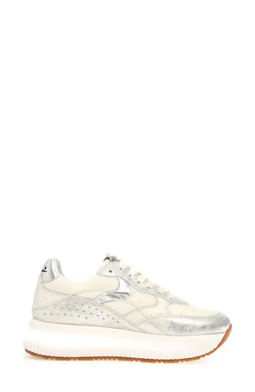 VOILE BLANCHE Lana Fresh Platform Sneakers - Silver White