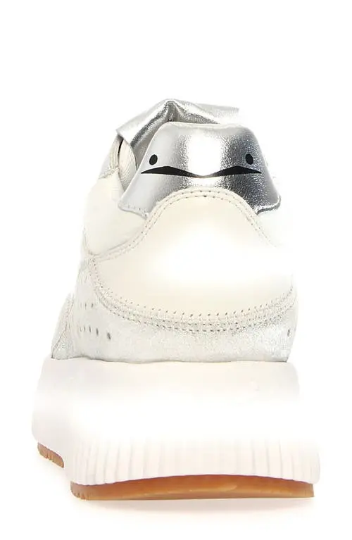 VOILE BLANCHE Lana Fresh Platform Sneakers - Silver White