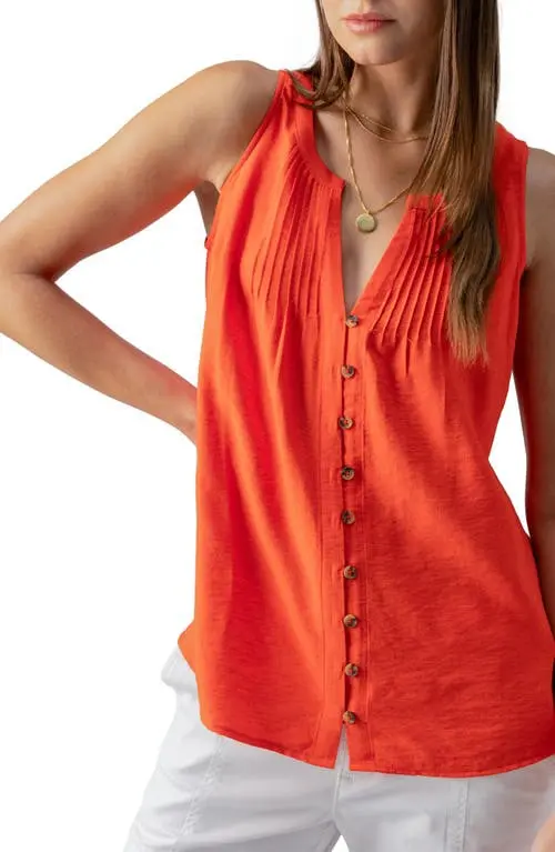 Sanctuary Pintuck Sleeveless Top