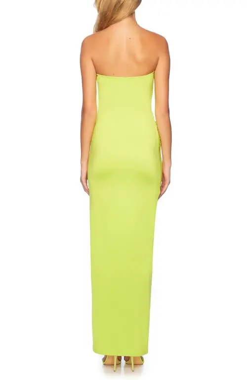 Susana Monaco Ruched Strapless Maxi Dress - Lightning Bolt