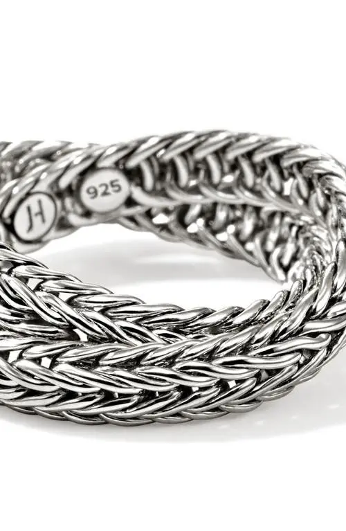 John Hardy Icon Chevron Crossover Ring - Silver