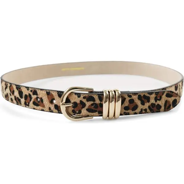 PETIT MOMENTS Polished Belt - Leopard/ Gold