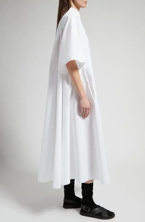 THE ROW Bredel Cotton Poplin Midi Shirtdress