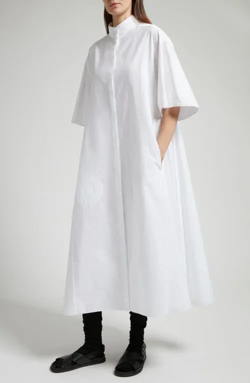 THE ROW Bredel Cotton Poplin Midi Shirtdress