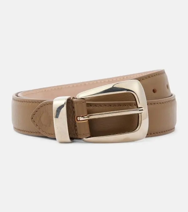 Khaite Benny Leather Belt - Brown