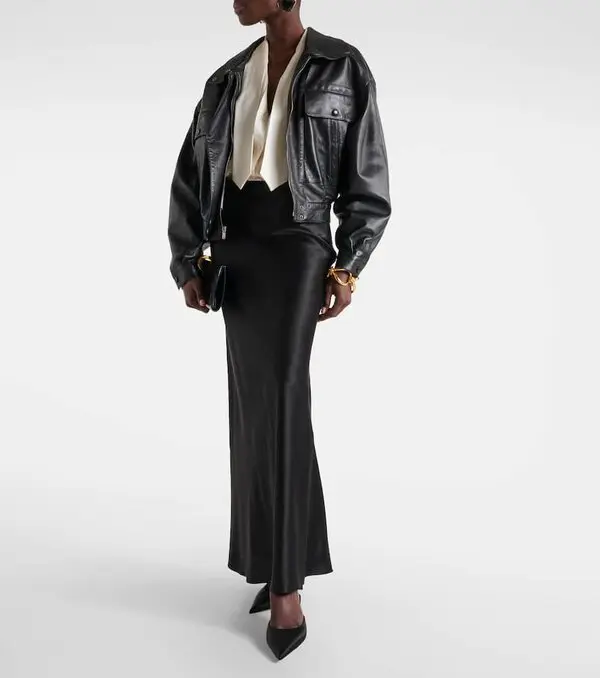 Saint Laurent Barbara 55 Crêpe Mules