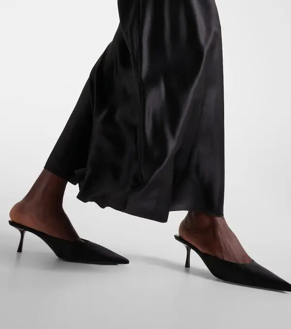 Saint Laurent Barbara 55 Crêpe Mules