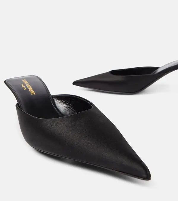 Saint Laurent Barbara 55 Crêpe Mules