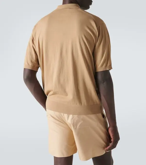 Auralee Cotton Polo Shirt - Beige
