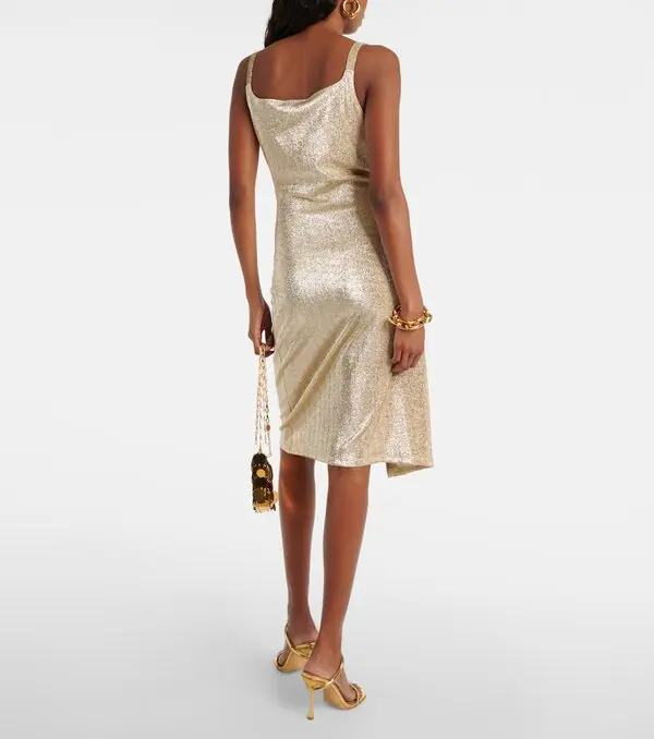 Rabanne Ruched Lurex® Minidress - Metallic