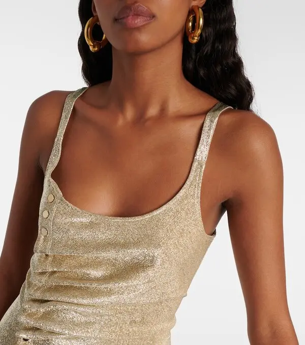 Rabanne Ruched Lurex® Minidress - Metallic