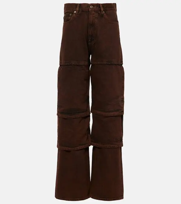 Y/project Layered High-rise Wide-leg Jeans
