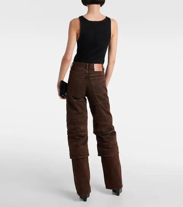 Y/project Layered High-rise Wide-leg Jeans