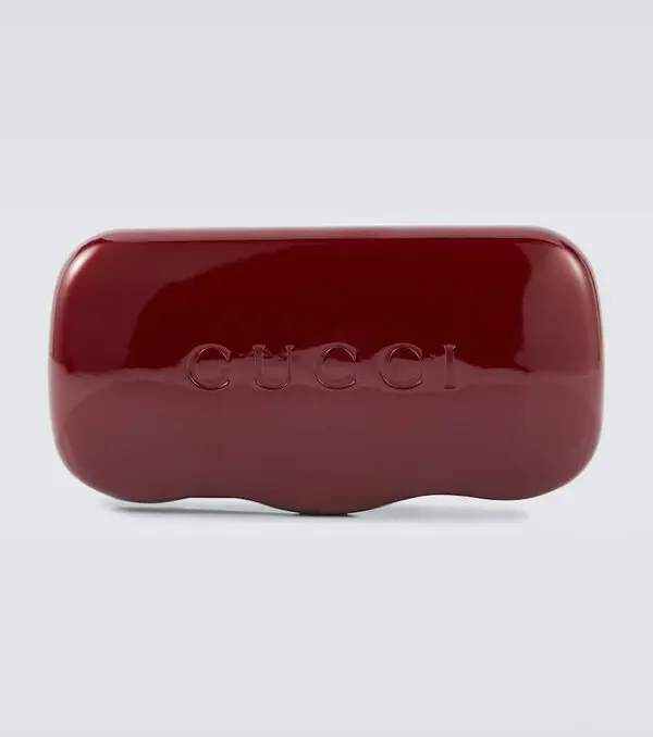 Gucci Logo Flat-top Sunglasses - Red