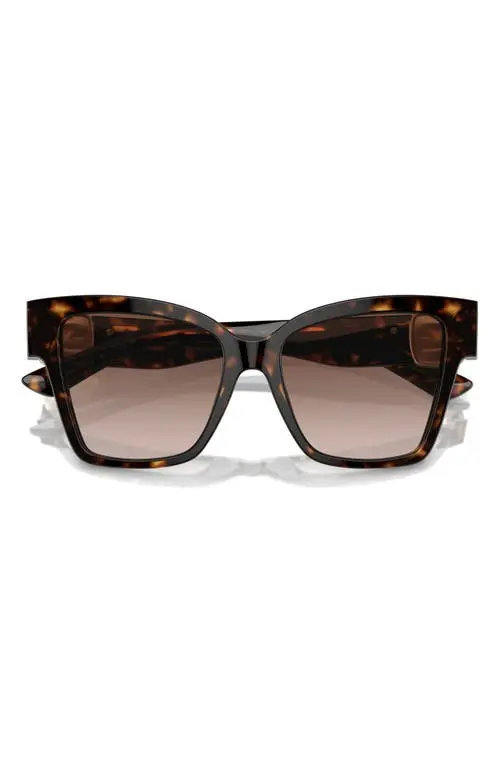 Dolce & Gabbana 54mm Square Sunglasses - Havana